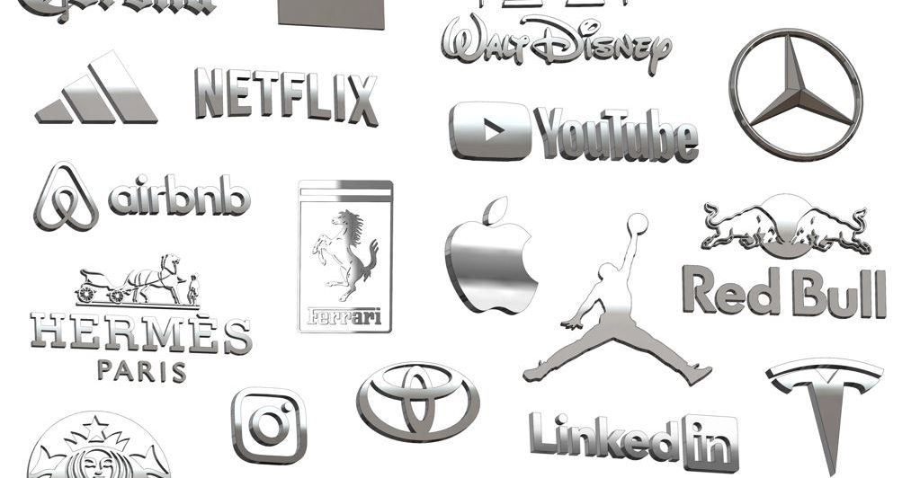 World famous logo (+DXF) by Referentiel | Download free STL model ...