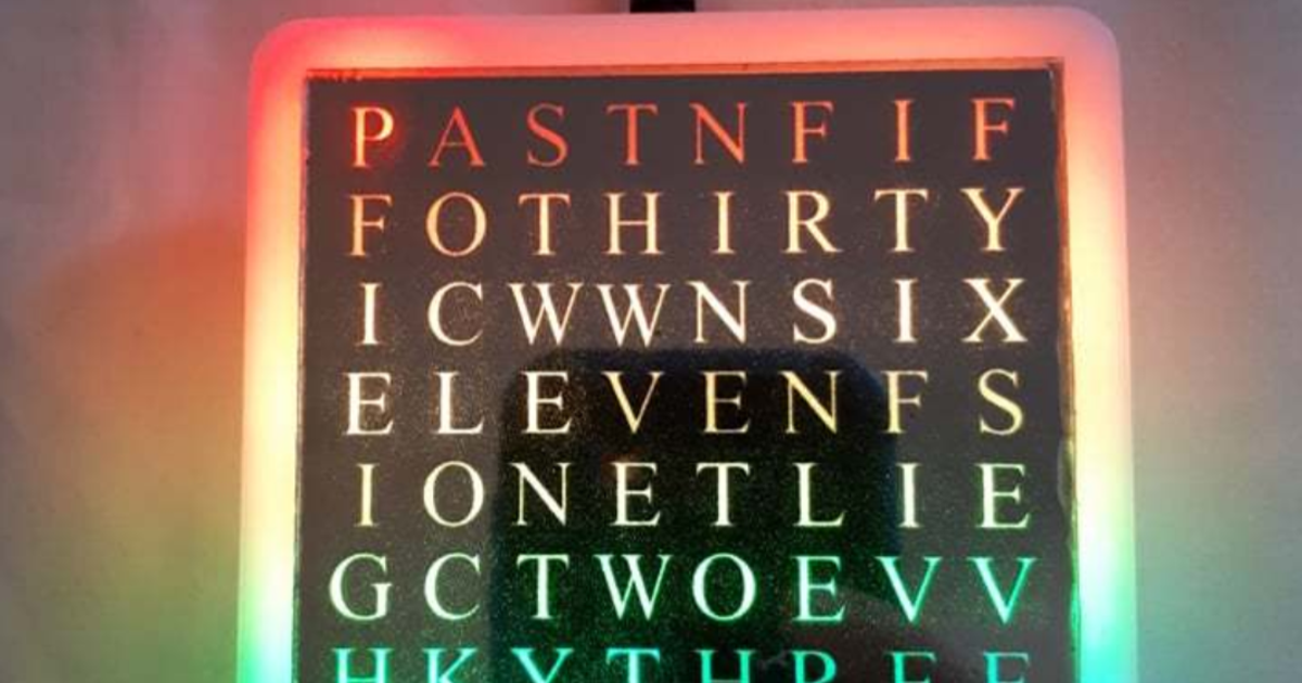 8 x 8 Matrix Word Clock by Kevin | Download free STL model | Printables.com