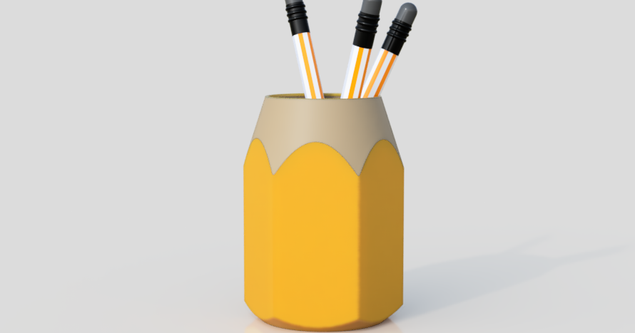 Pencils and pens Holder/Pot by SynHek | Download free STL model ...
