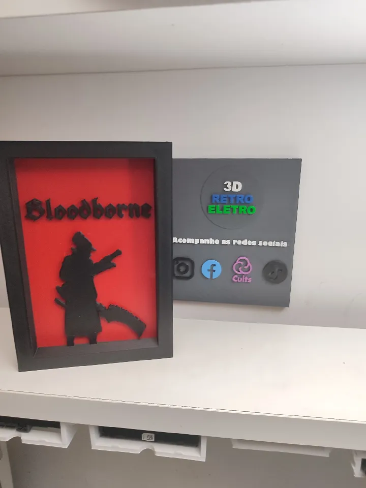 Bloodborne Decor Frame by 3D Retro Eletro | Download free STL model ...