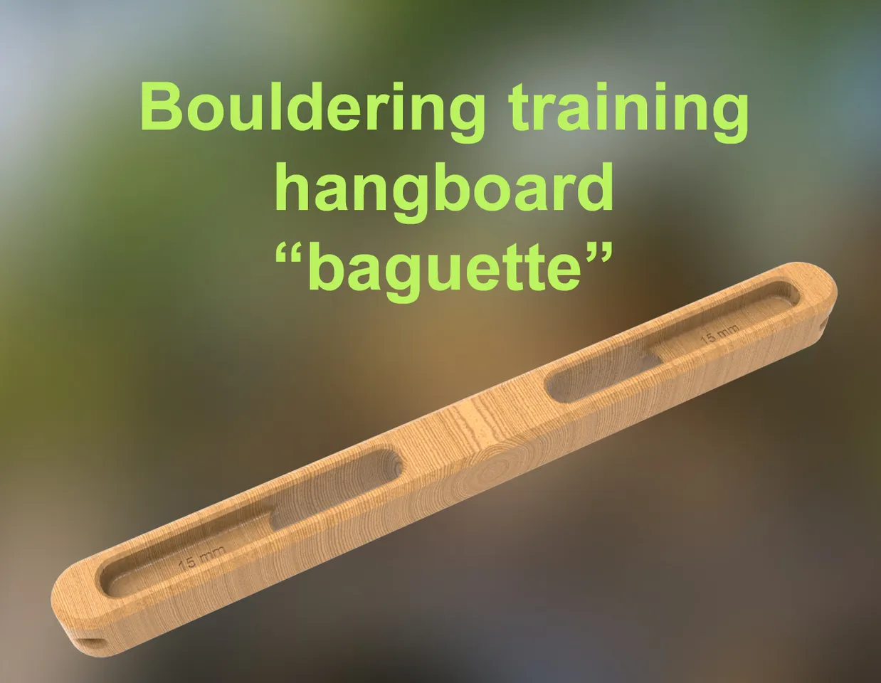 Hangboard baguette by J V | Download free STL model | Printables.com