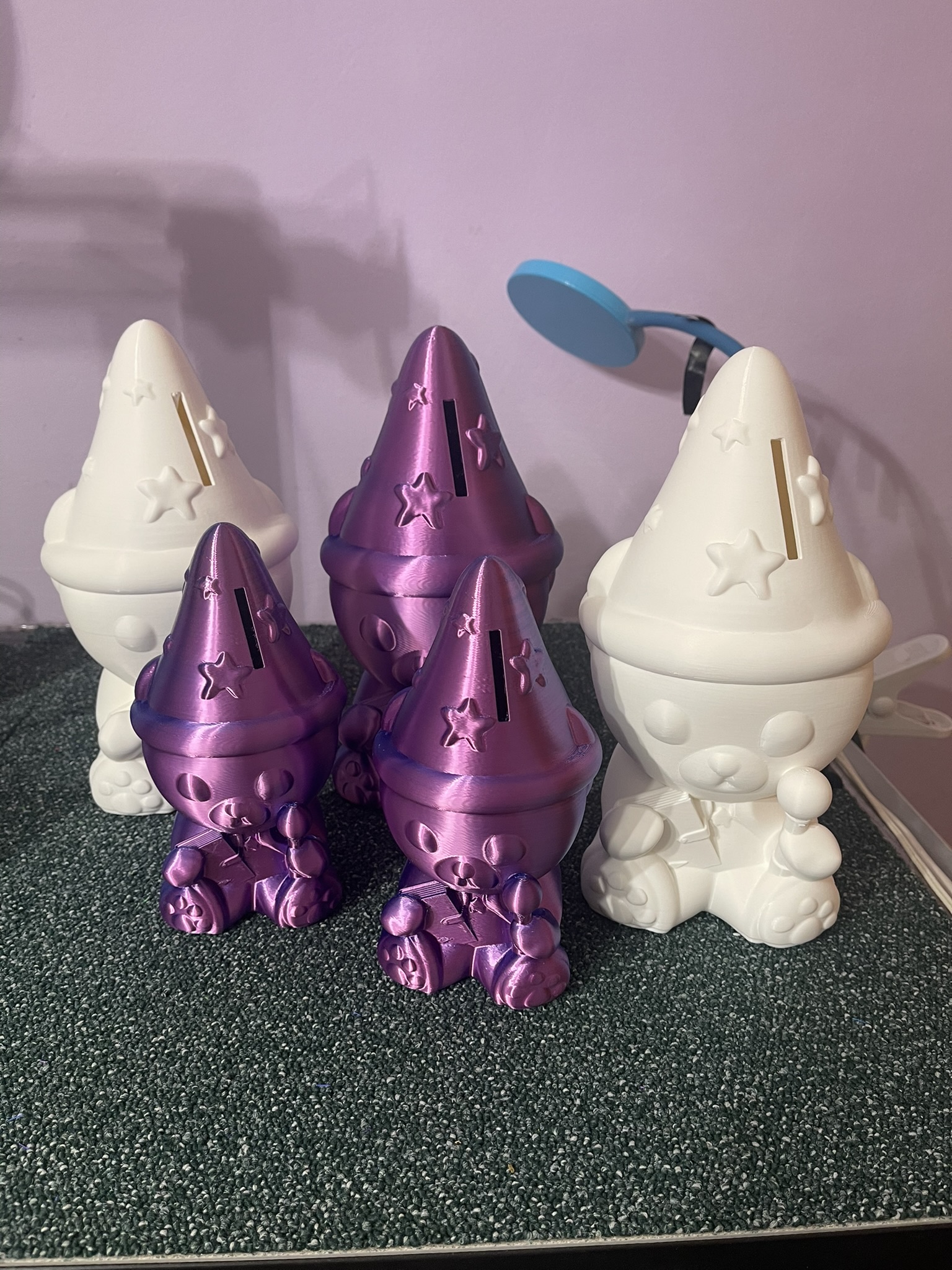 Wizard Bear Piggy Bank (3sizes) by ideat0m | Download free STL model ...