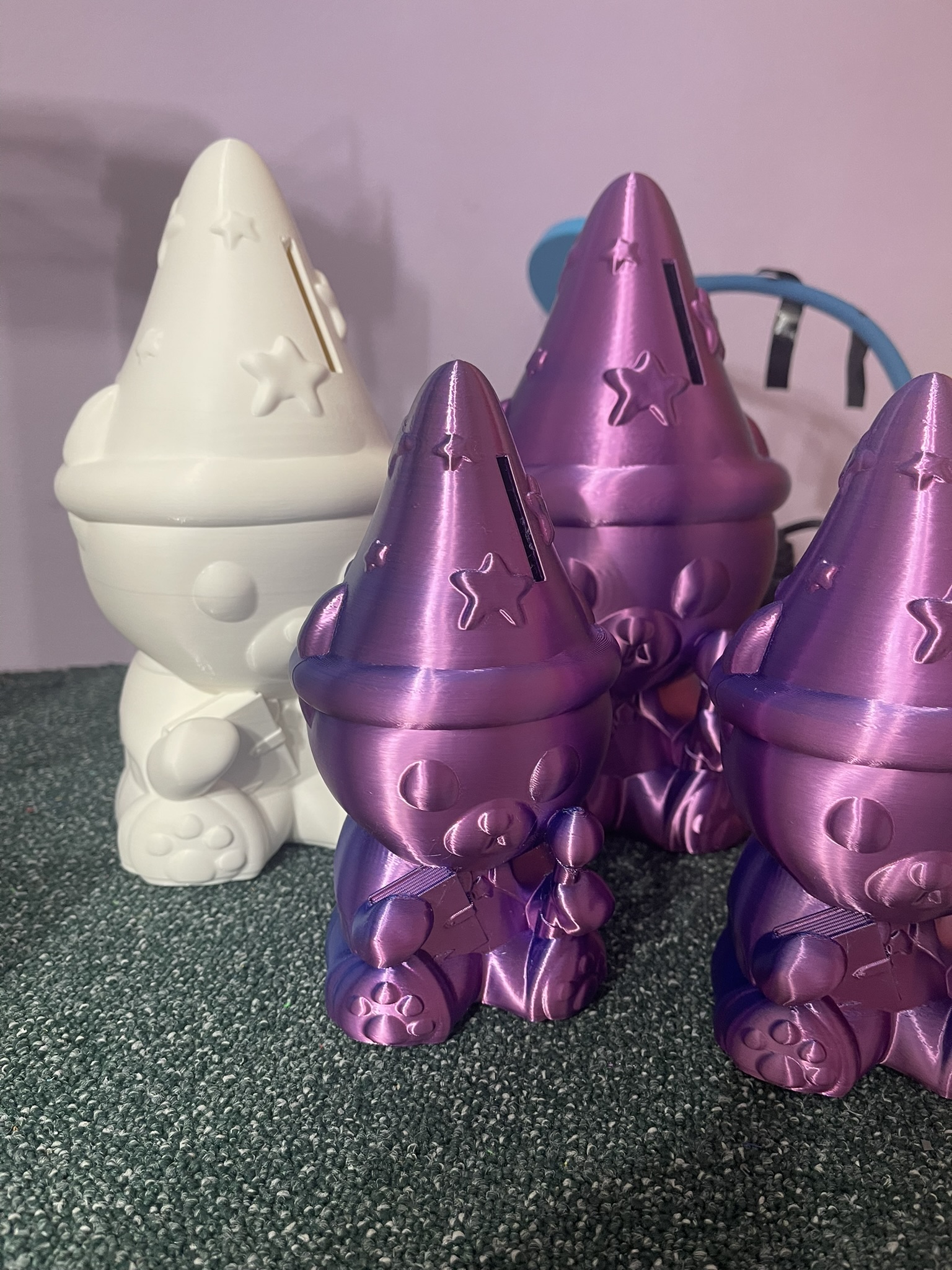 Wizard Bear Piggy Bank (3sizes) by ideat0m | Download free STL model ...
