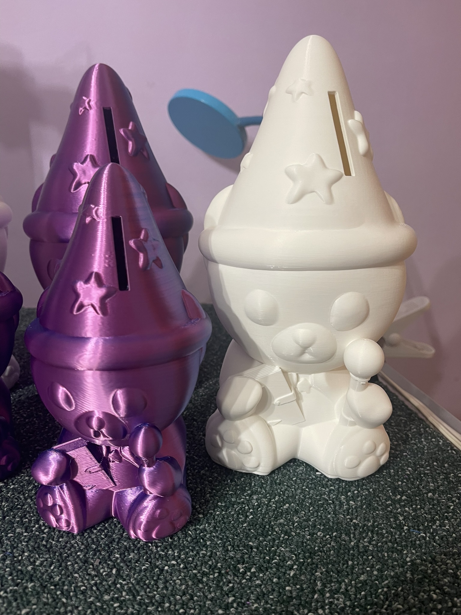 Wizard Bear Piggy Bank (3sizes) by ideat0m | Download free STL model ...