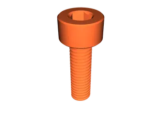 Parametric M3 Socket Head Screw by Chris Erno | Download free STL model ...