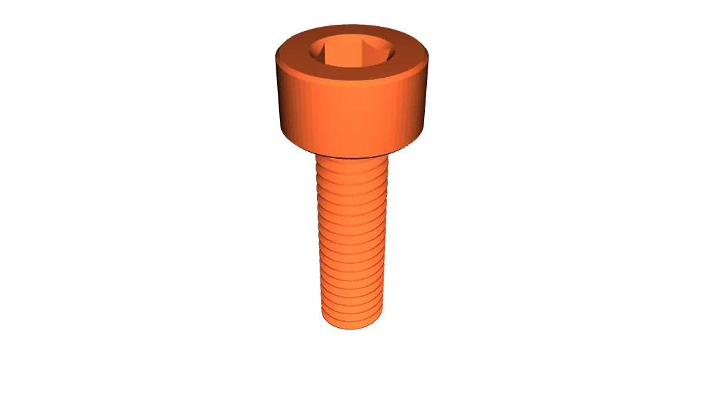 Parametric M3 Socket Head Screw by Chris Erno | Download free STL model ...