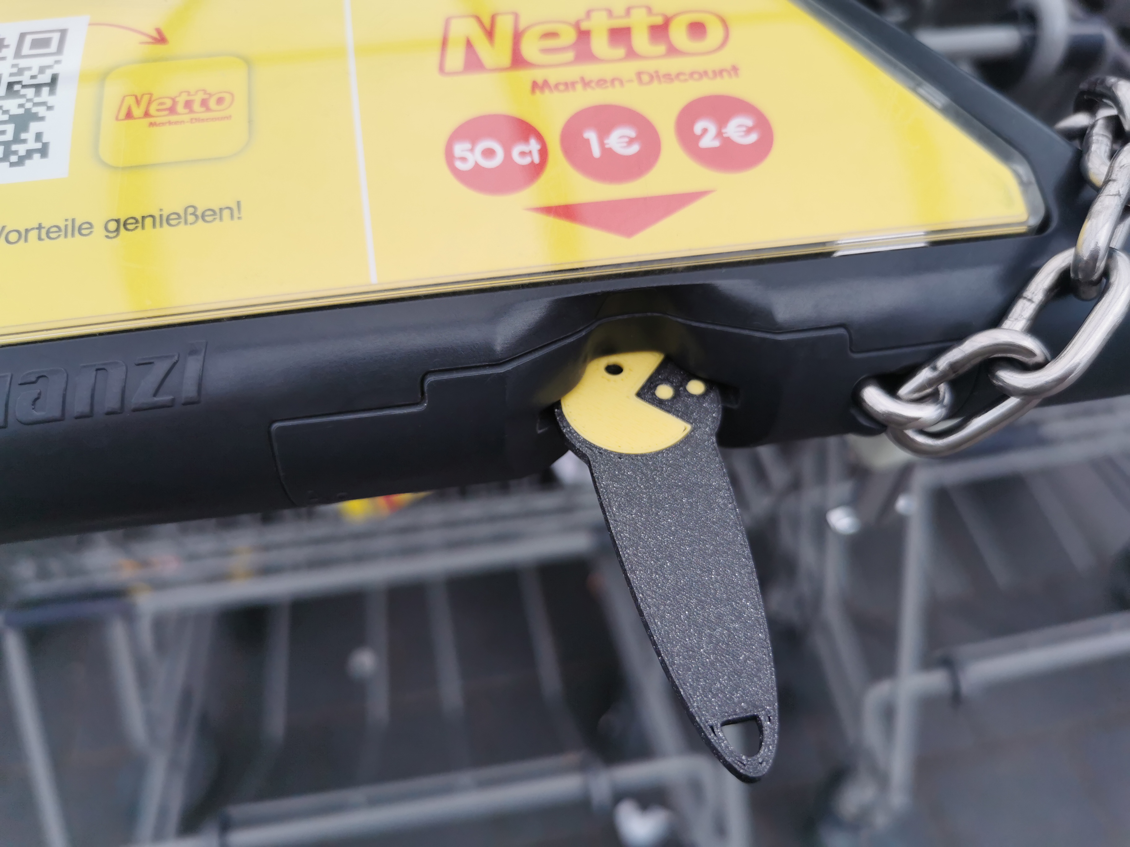 Pacman Einkaufwagenchip/Pacman shopping cart token by daimansion ...