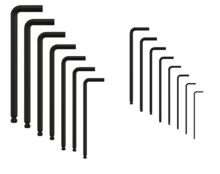 Metric L-Key Allen Key Set w/ Ball End by Chris Erno | Download free ...