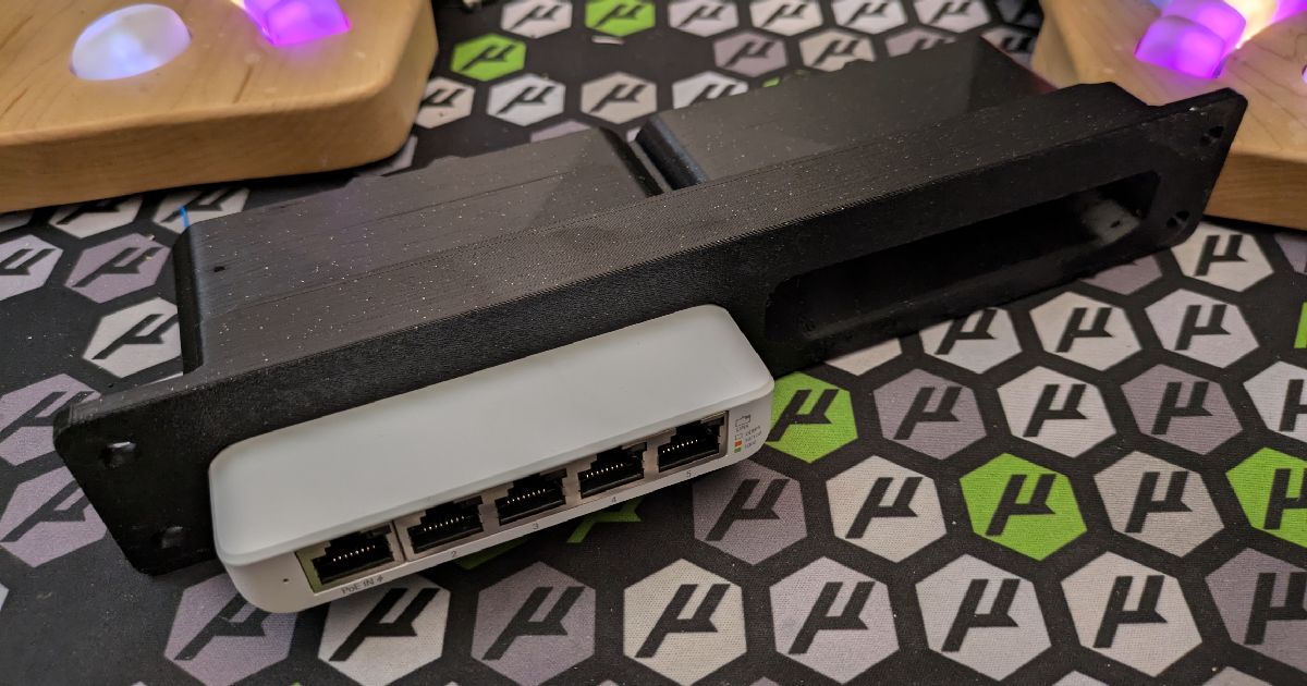 Unifi Switch Flex Mini 10-inch rack x2 holder: compatible with DIY and ...