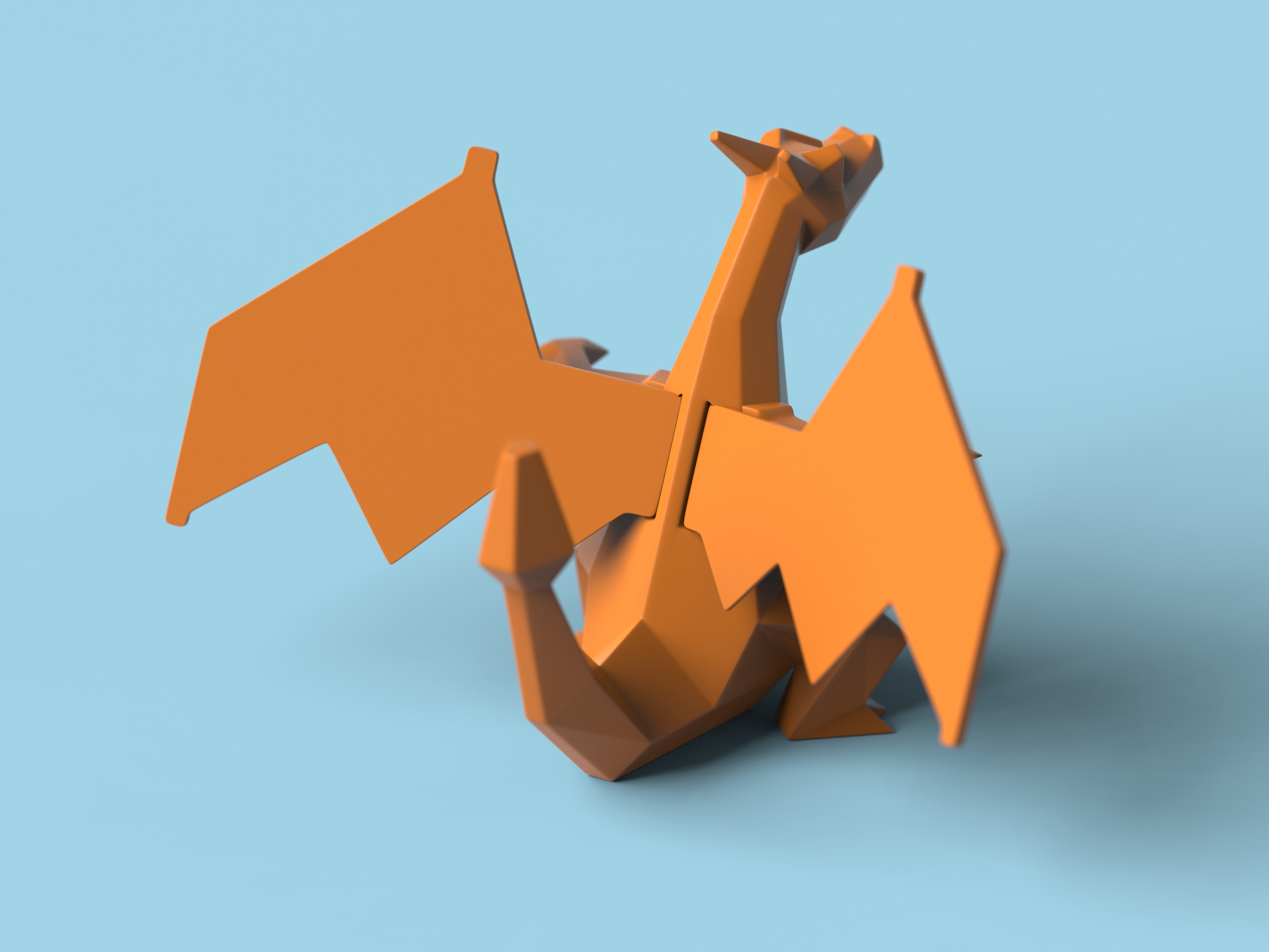 Low-poly Charizard by Agustin Arroyo | Printables Store