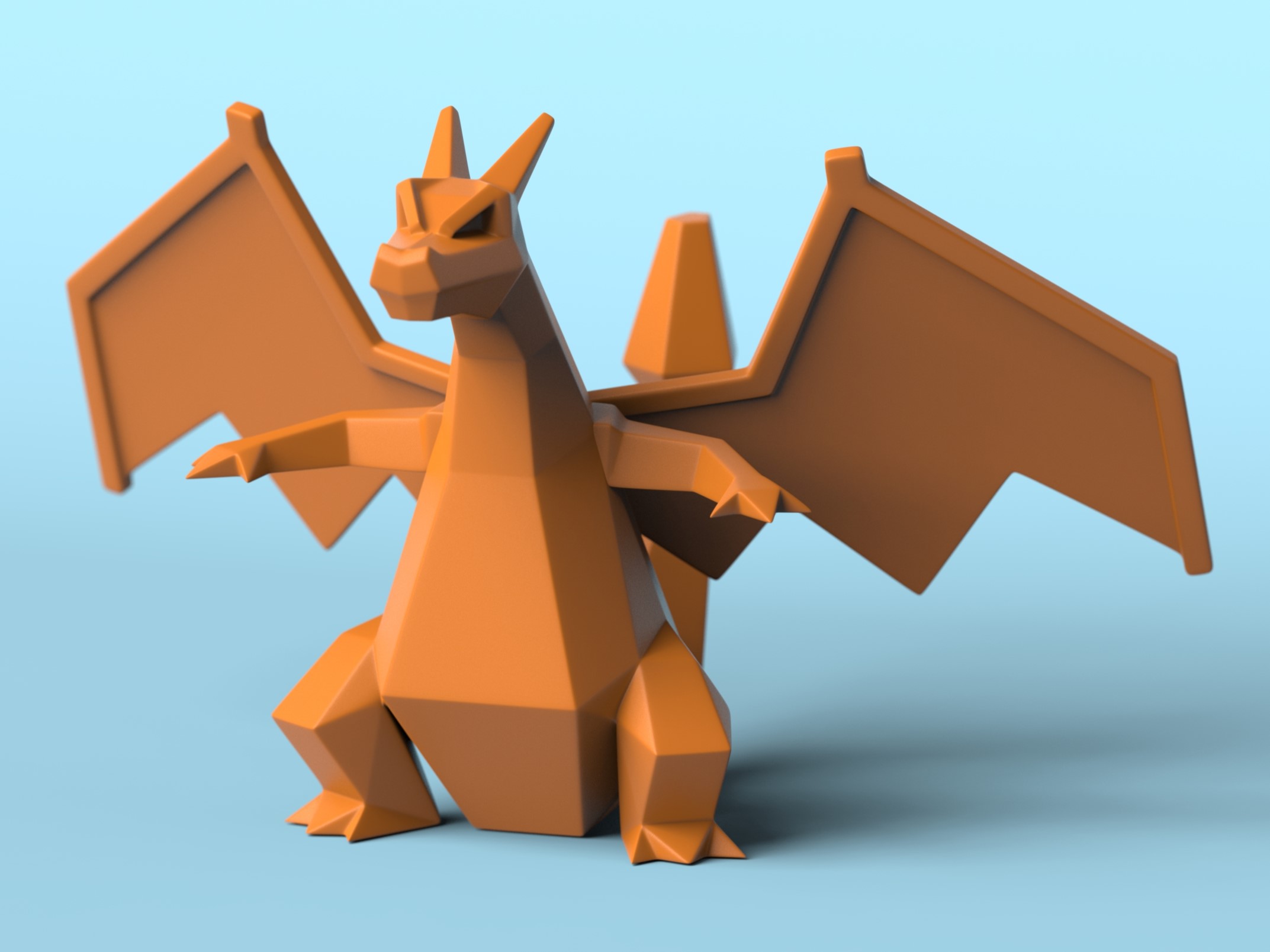 Low-poly Charizard by Agustin Arroyo | Printables Store