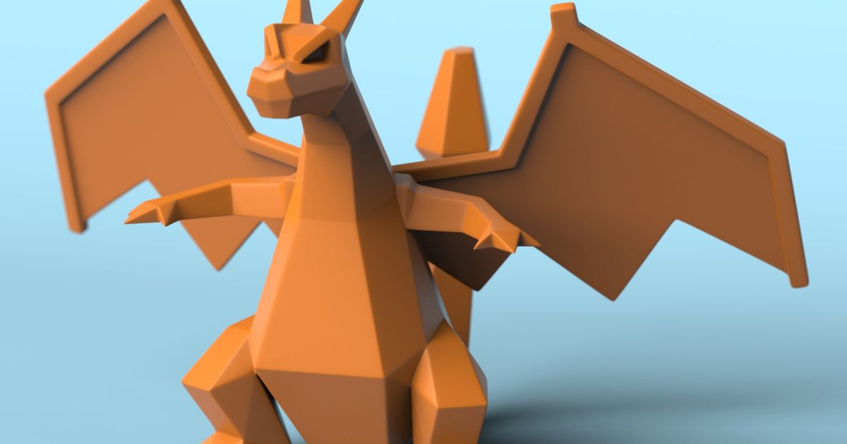 Low-poly Charizard by Agustin Arroyo | Printables Store