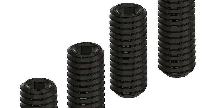 M4 Set Screws Set of 4 by Chris Erno | Download free STL model ...