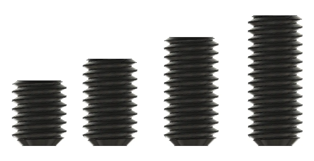 M5 Set Screws Set of 4 by Chris Erno | Download free STL model ...