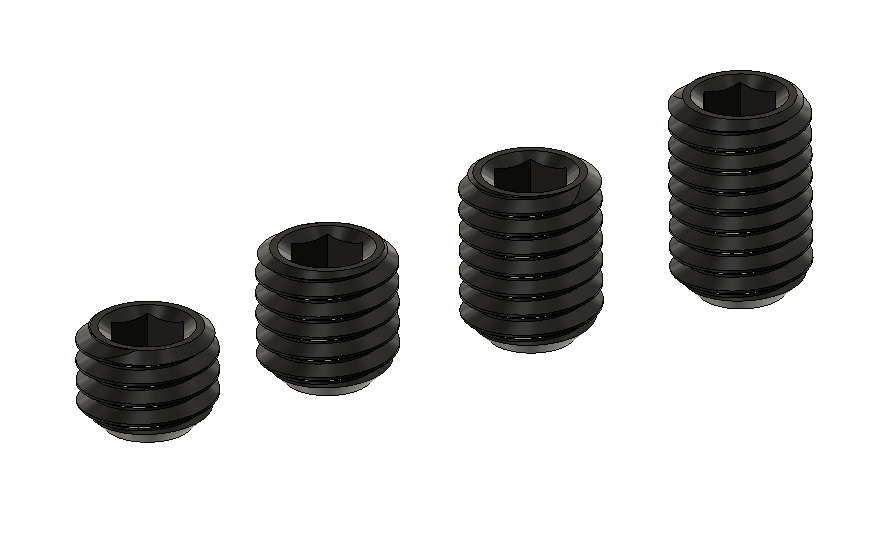 M8 Set Screws Set Of 4 by Chris Erno | Download free STL model ...