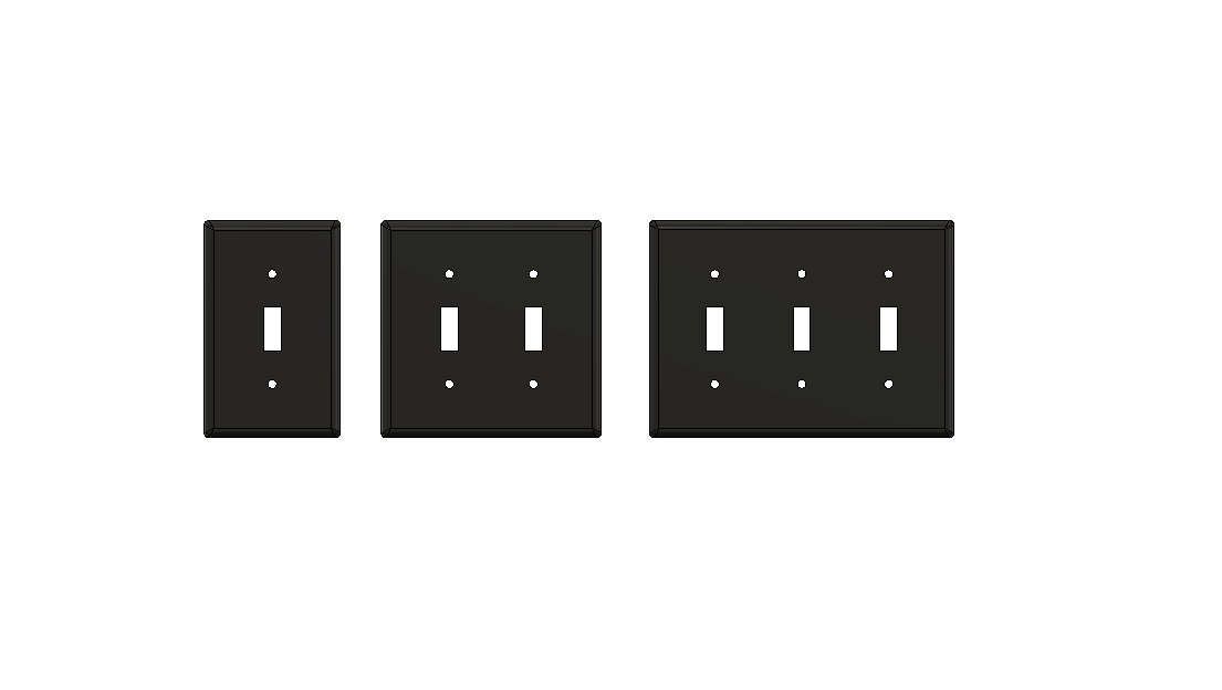 Toggle Switch Wall Plate Set by Chris Erno | Download free STL model ...