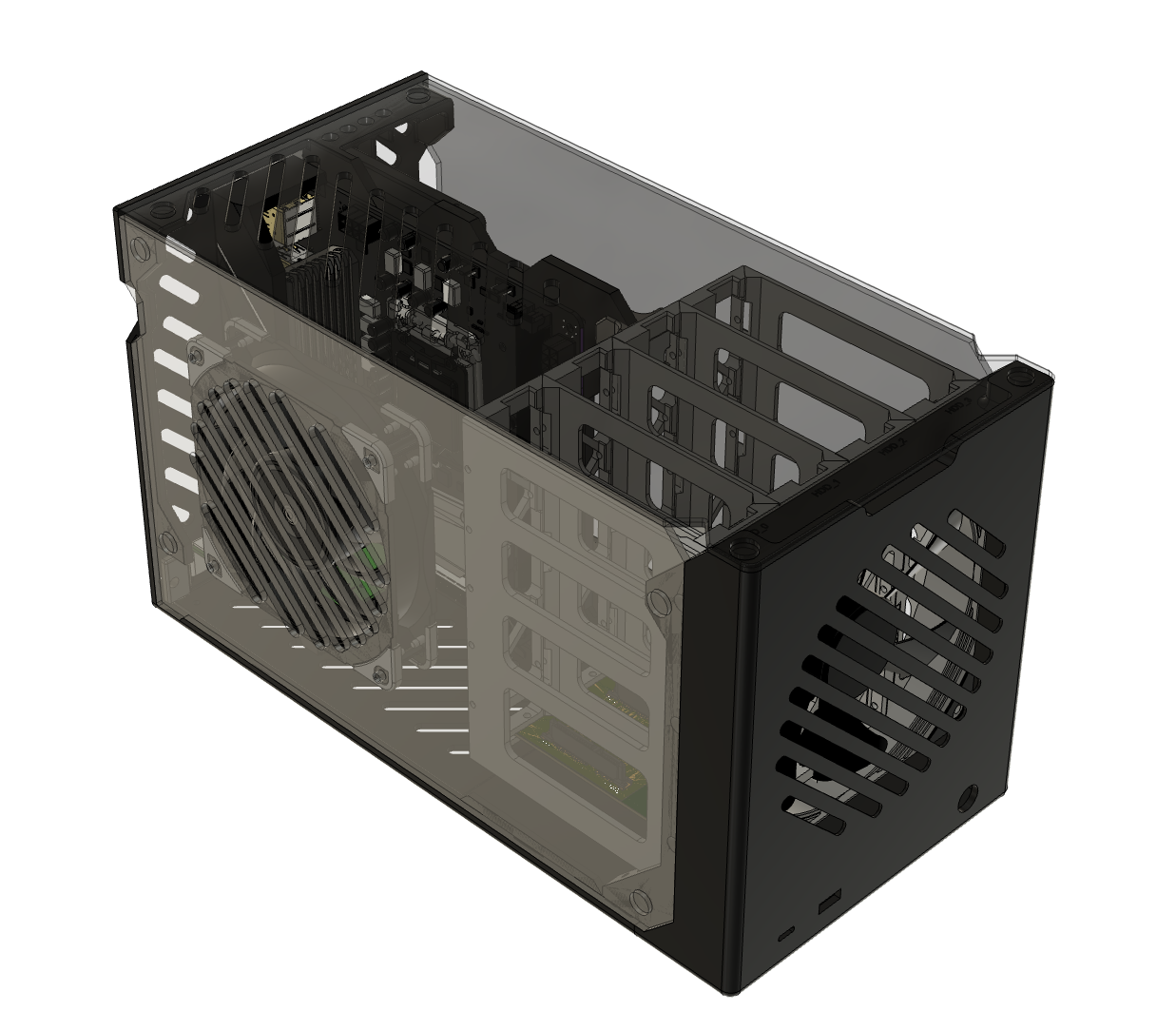 4 Bay Itx Hot Swap Nas Case By Akhil V Download Free Stl Model