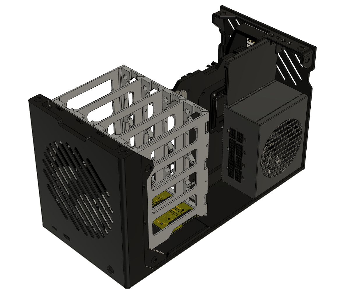 4 Bay Itx Hot Swap Nas Case By Akhil V Download Free Stl Model