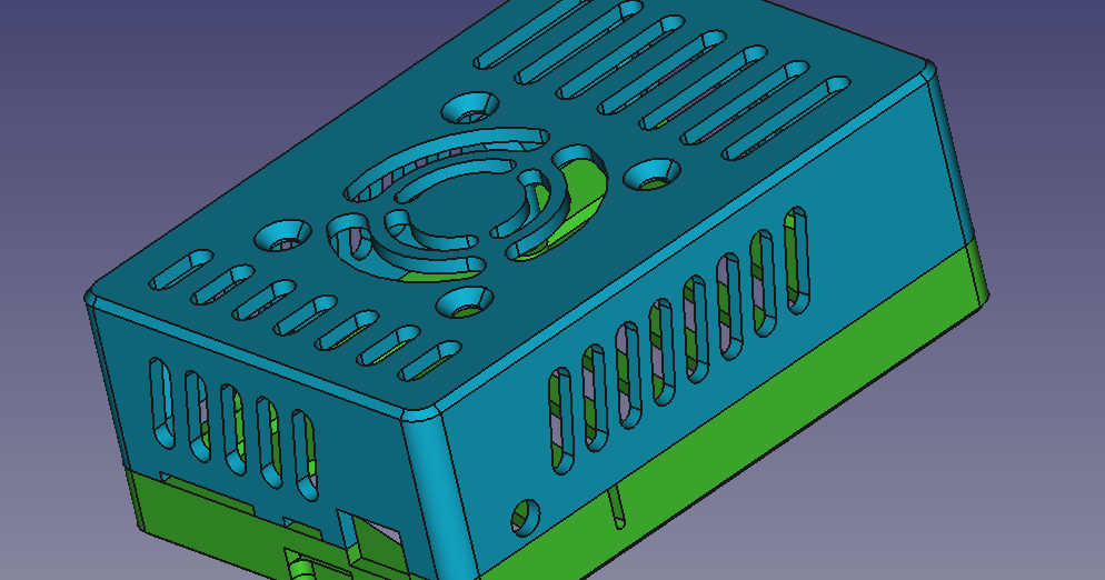 BTT Pi 1.2 case with snap fit, better vents, and slots for wifi antenna ...