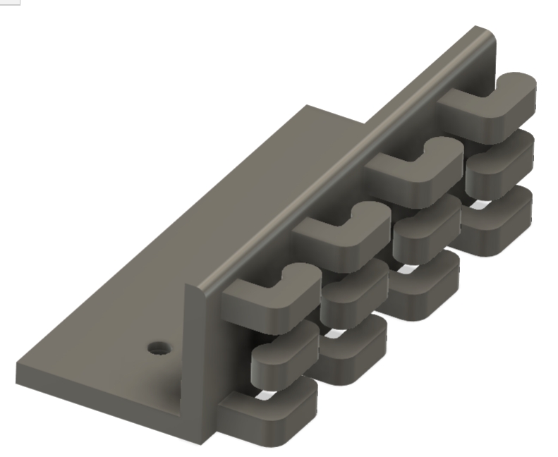 Bracket for 4 usb cables on the desk by Andreas Ortner | Download free ...