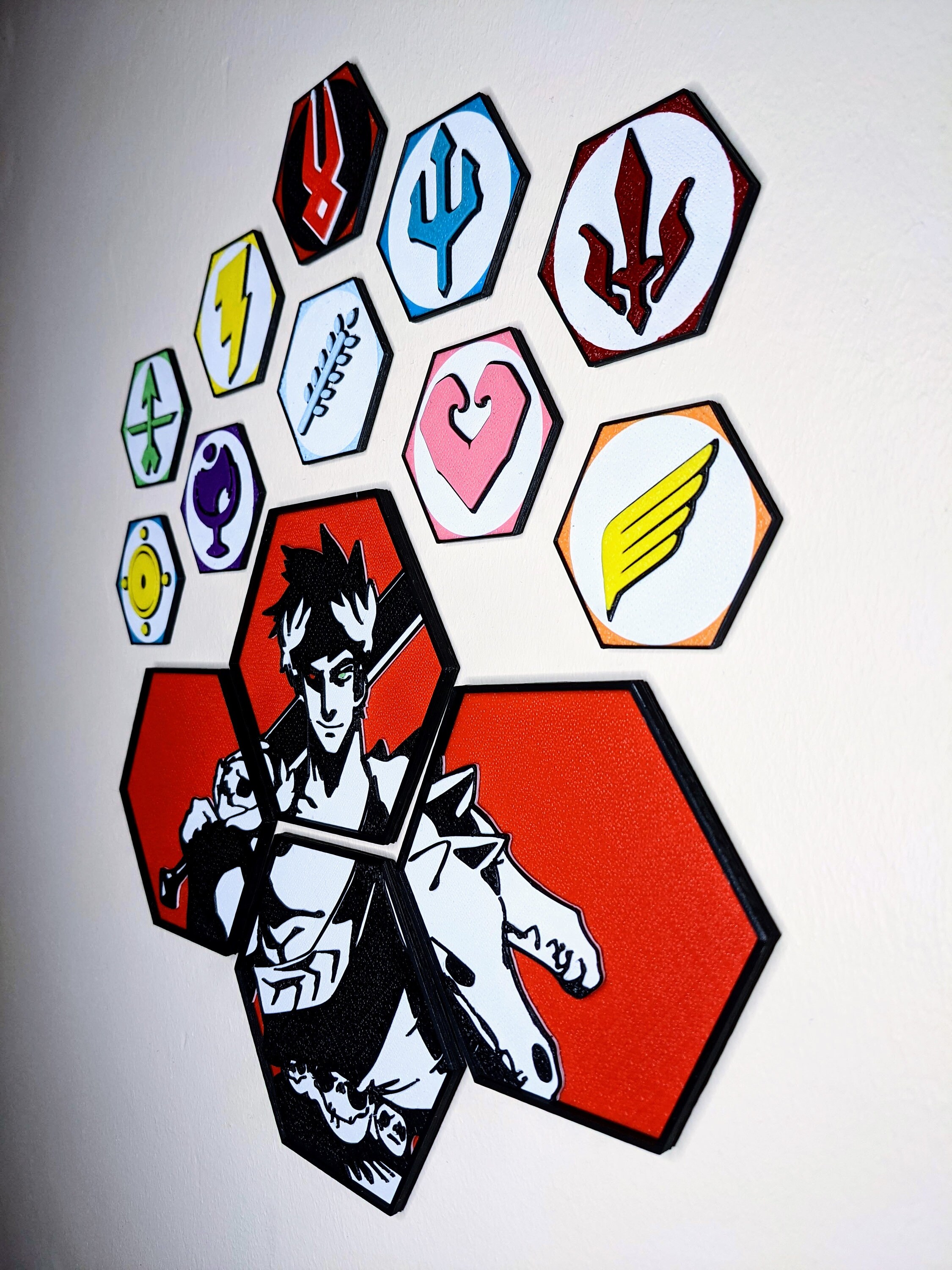 Hades boons hexagon wall art by 3DPrintDogs | Download free STL model ...