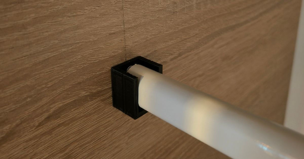 Closet Rod Mounting Plate by Kasper Ragnar Fjelrad | Download free STL ...