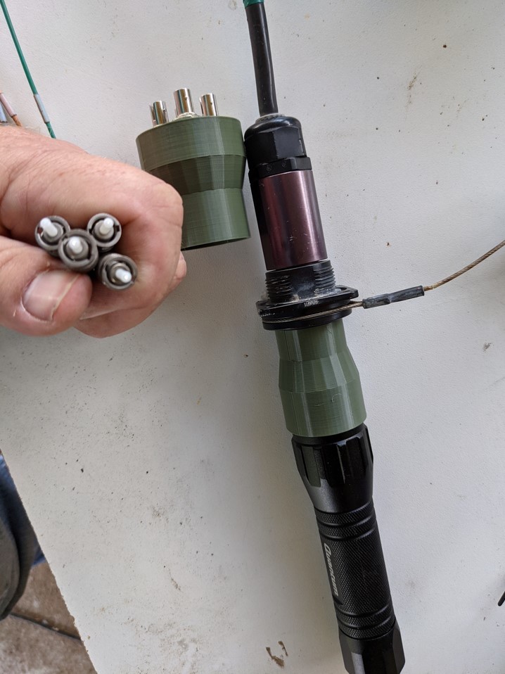 Fiber optic cable tester flashlight adapter ST TFOCA-II by Pete ...