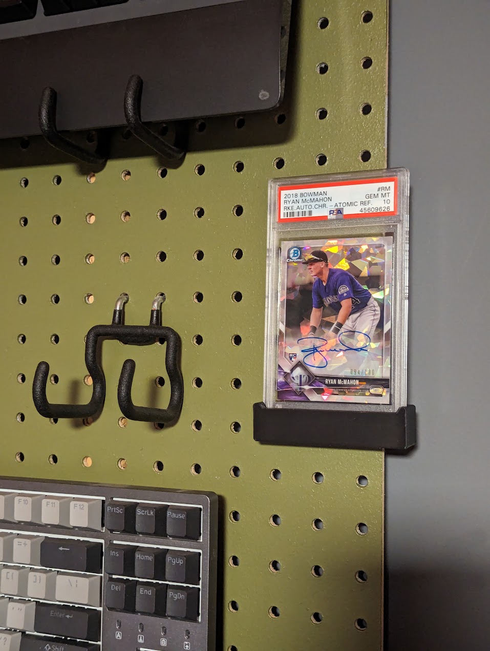 PSA Card Pegboard Holder Shelf by FORTY8pak | Download free STL model ...