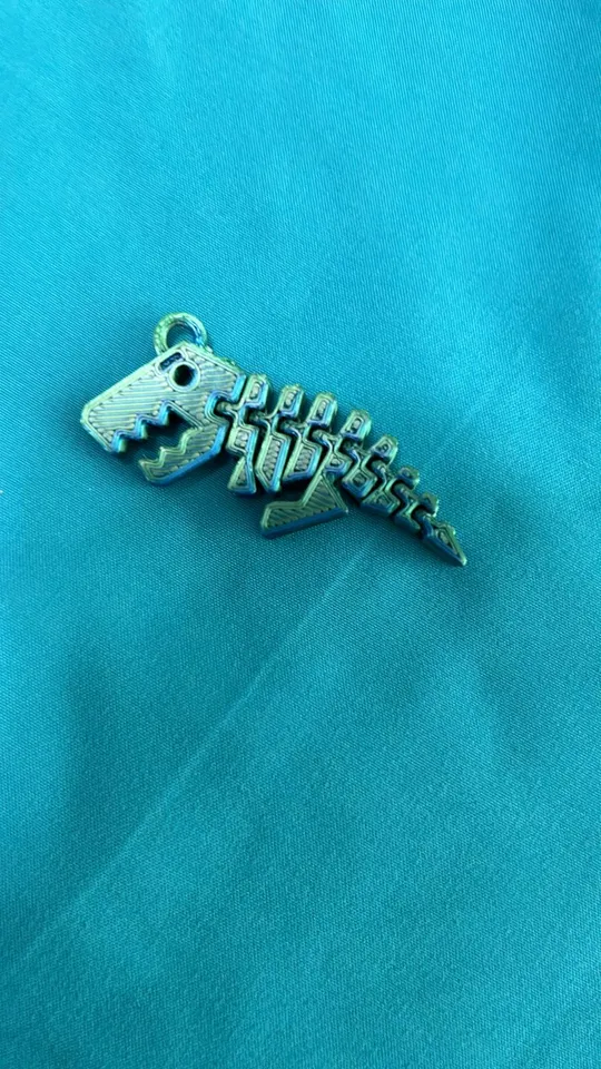 Flexi-rex with keychain by The3dprinter | Download free STL model ...