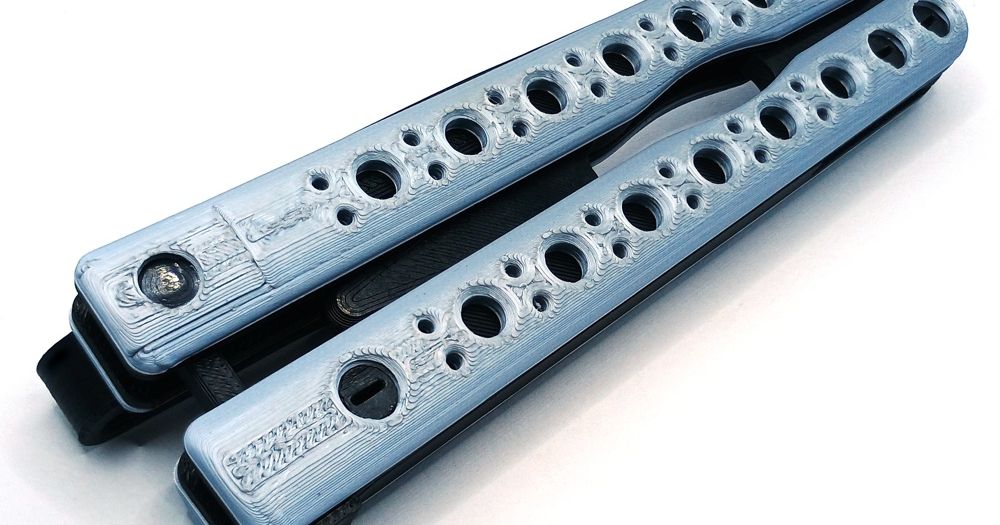 The Boss Scales for Rockhopper M6 Balisong by Dork Design | Download ...