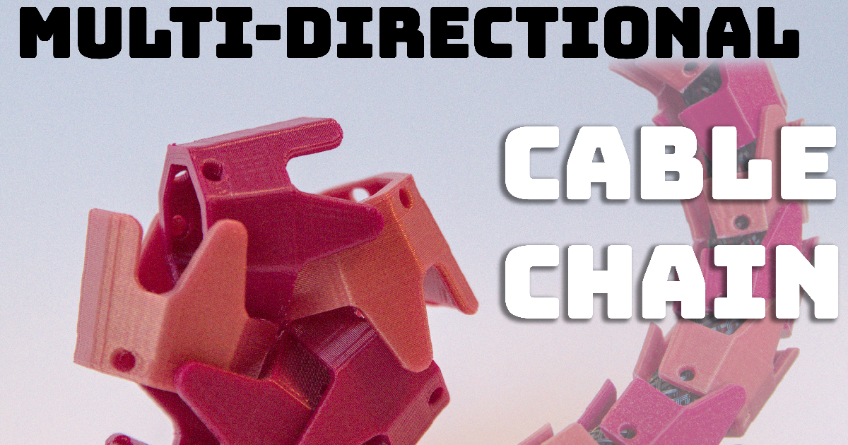 Single Piece Multi-Directional Cable Chain by Southerly | Download free ...