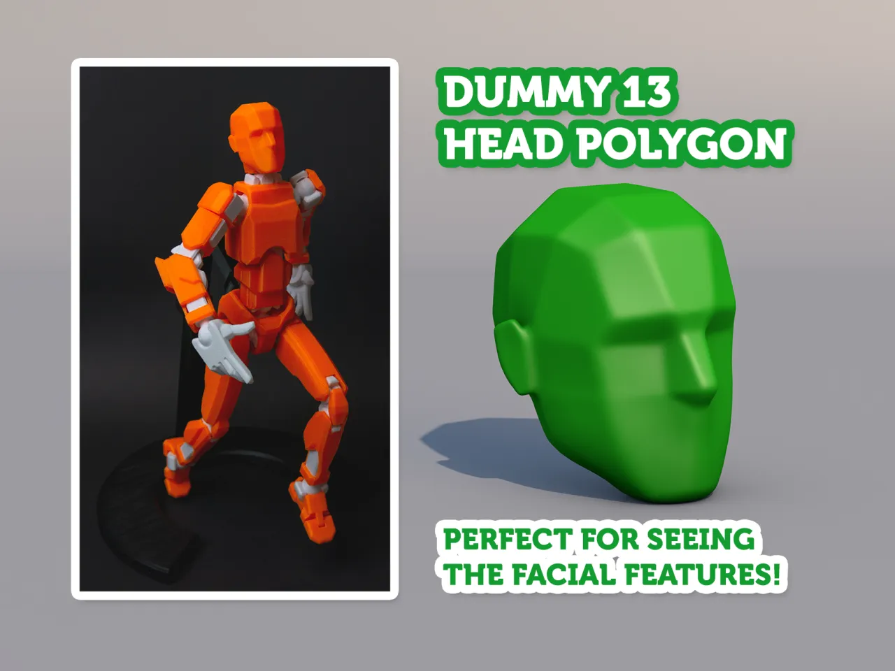 DUMMY 13 HEAD POLYGON by ilupix | Download free STL model | Printables.com