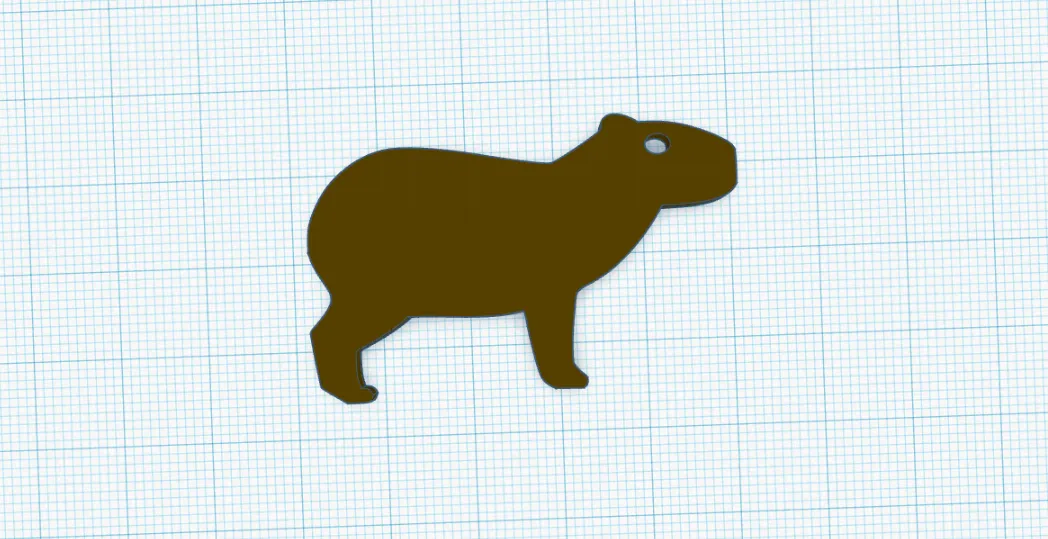 Capybara 2D by Mostly2D | Download free STL model | Printables.com