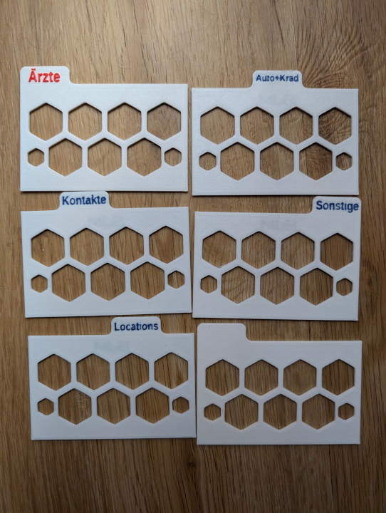 Business Card Organizer Separator Divider by SJM | Download free STL ...