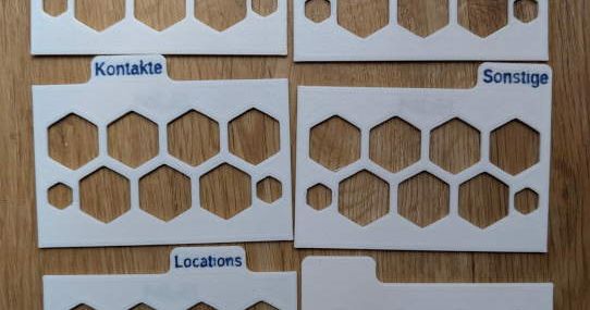 Business Card Organizer/Separator/Divider by SJM | Download free STL ...
