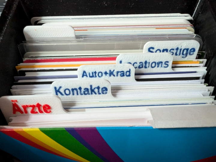 Business Card Organizer Separator Divider by SJM | Download free STL ...