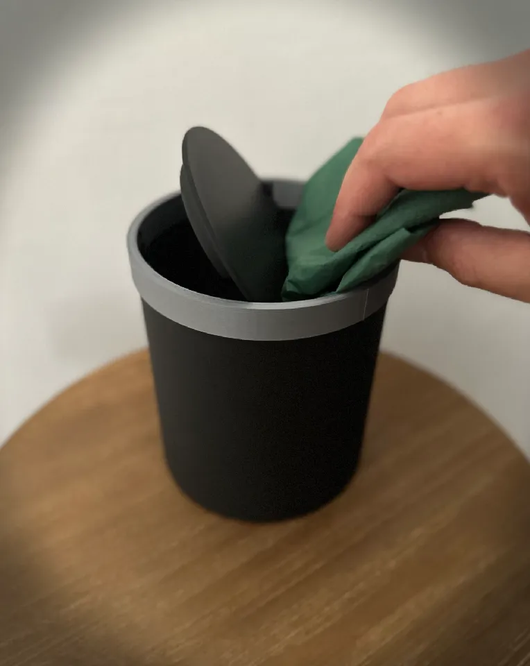 Small Trash Can (easy print) by SchepperTs | Download free STL model ...