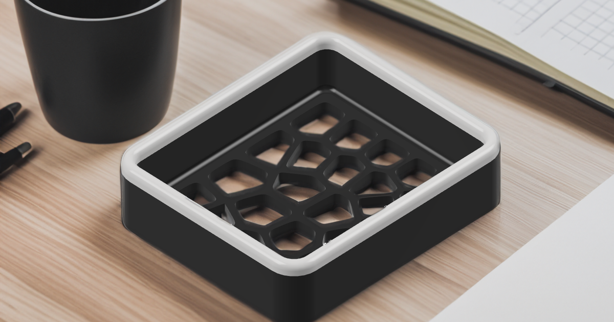 Voronoi Key Tray by TorusKnot | Download free STL model | Printables.com