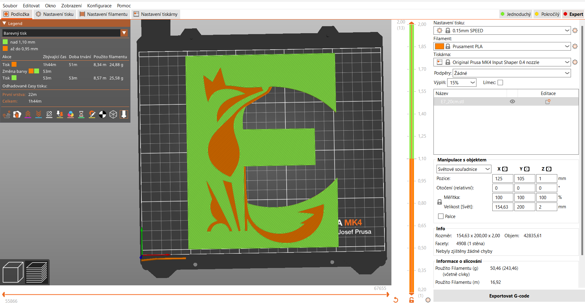 Fox alphabet: Letter E (version 6) by Nina Máčová | Download free STL ...