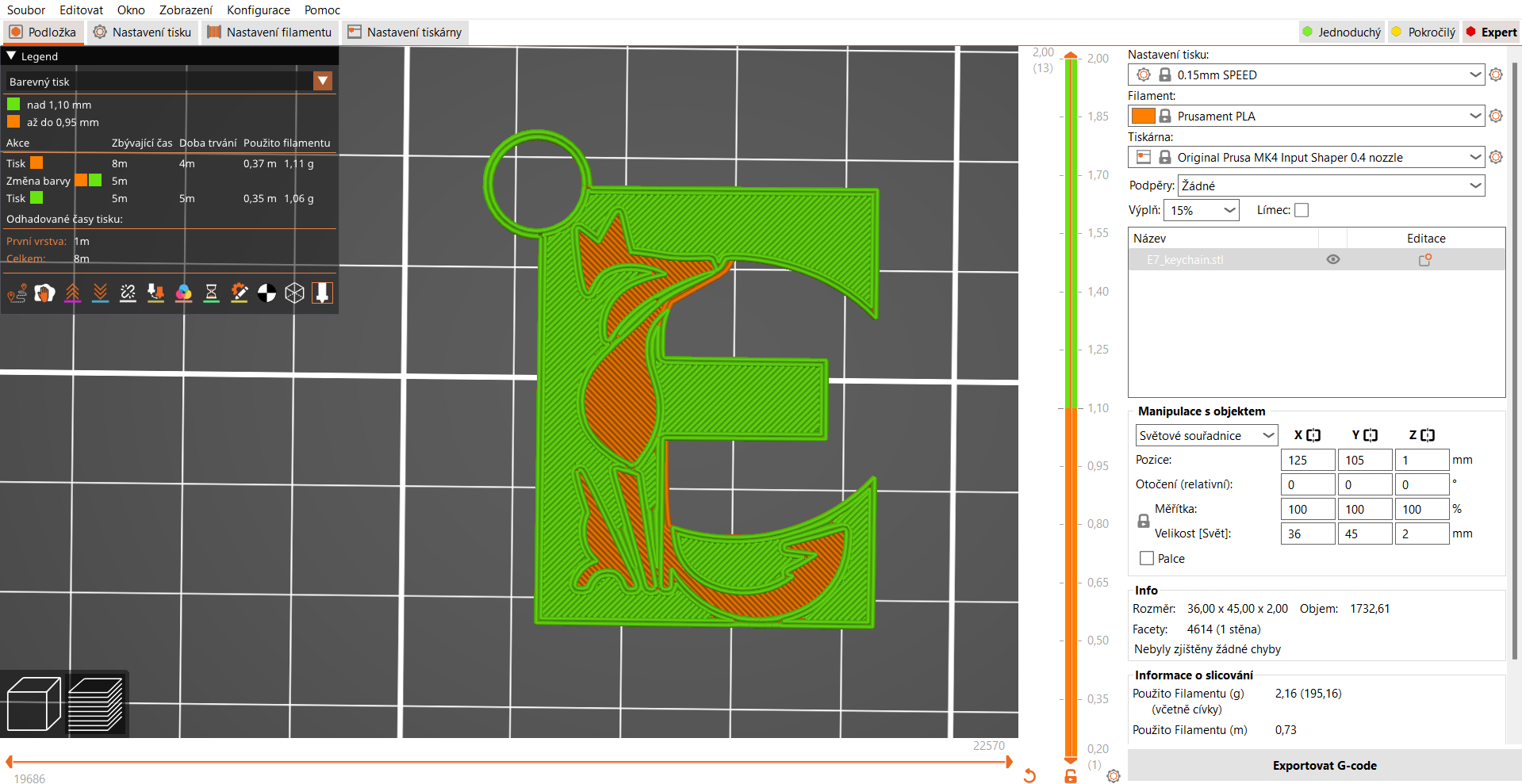 Fox alphabet: Letter E (version 6) by Nina Máčová | Download free STL ...