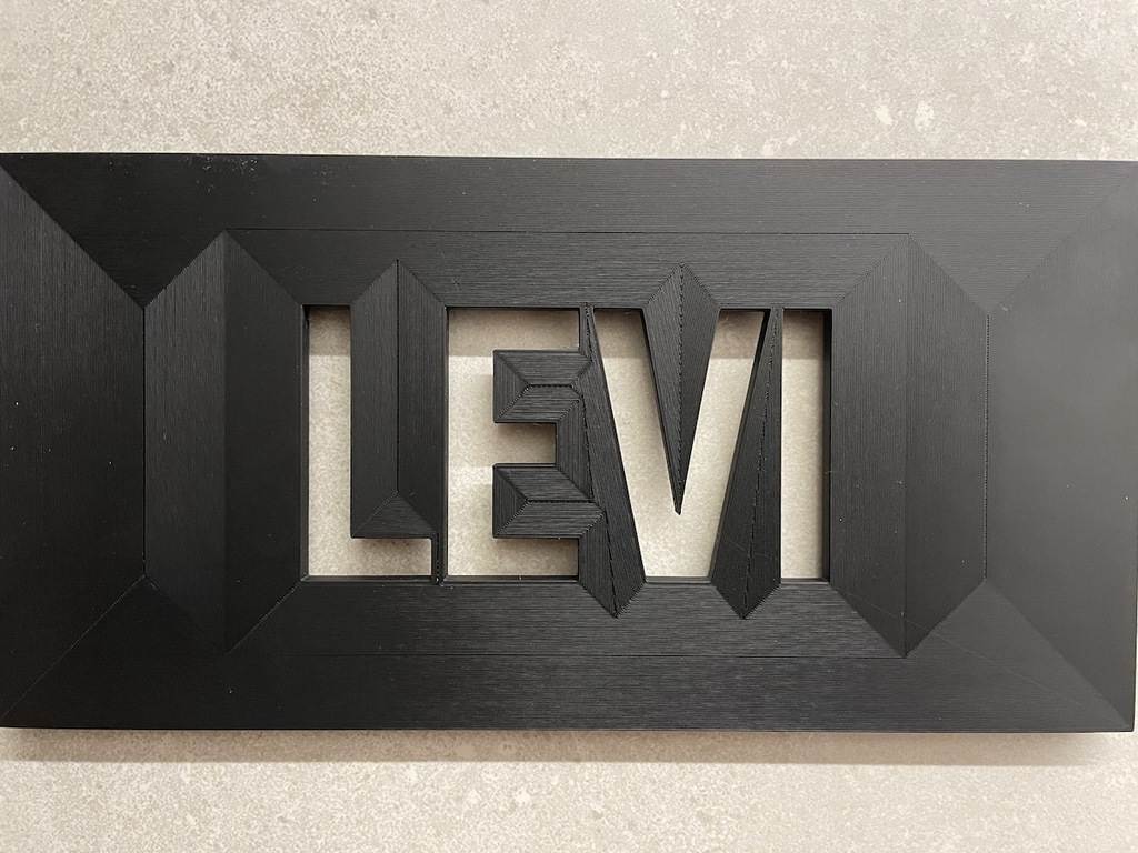 Modern Door Sign by Jonathan Levi | Download free STL model ...