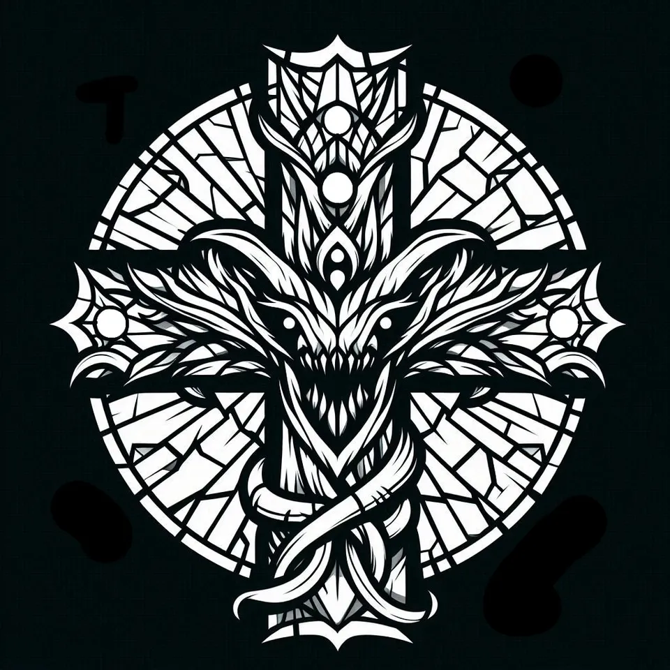 Monster cross (two colours) by Nina Máčová | Download free STL model ...