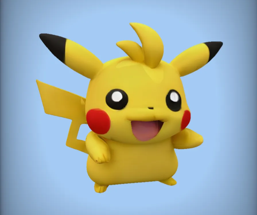 Happy Pikachu Pokemon by Pocahontas | Download free STL model ...