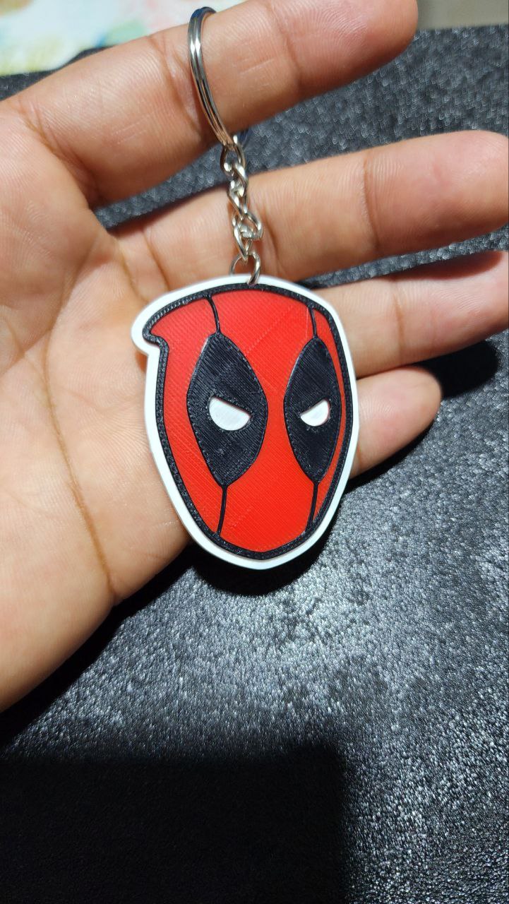 key ring deadpool by Ing Simon | Download free STL model | Printables.com