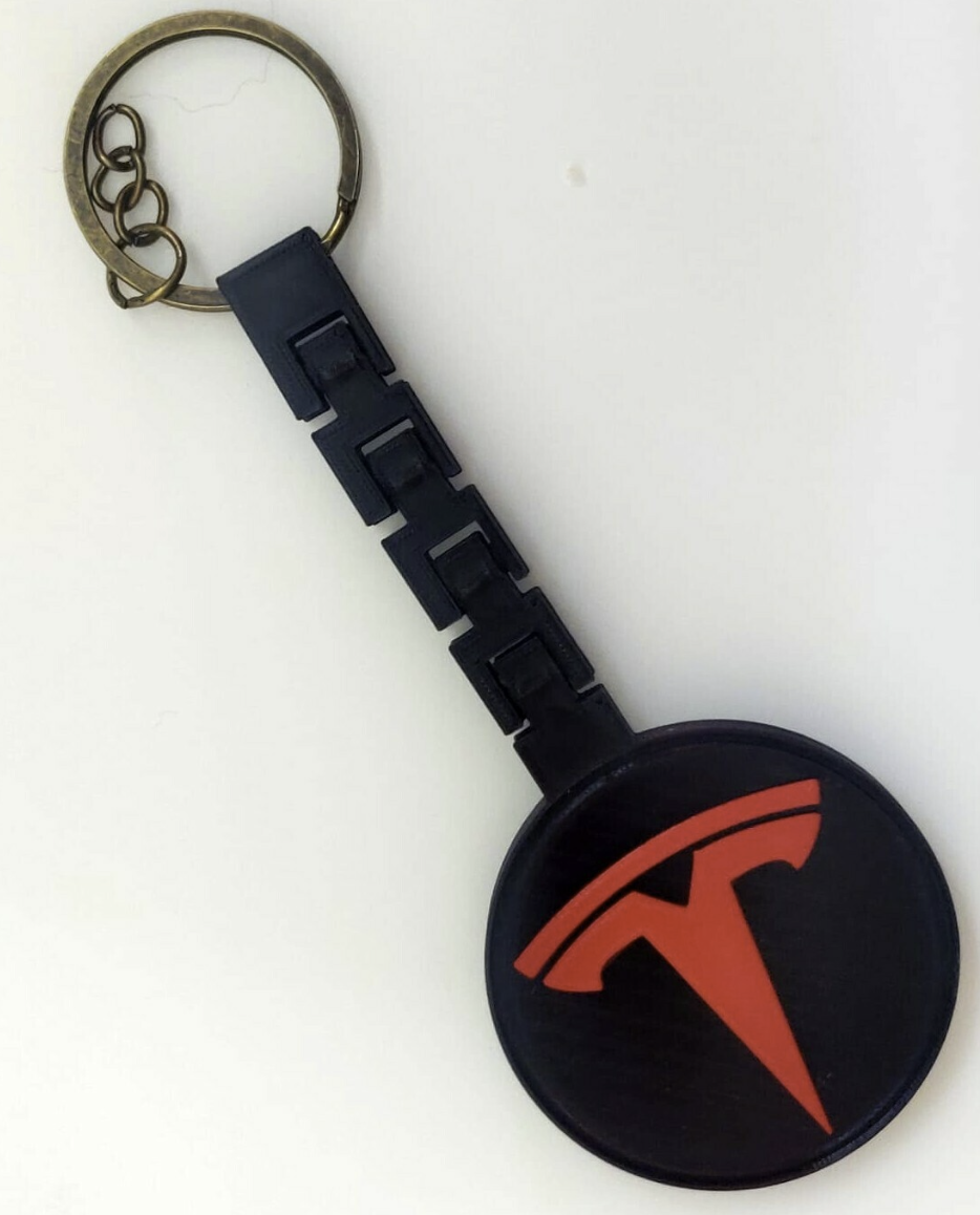TESLA ARTICULATED KEYCHAIN by Mario Jimenez | Download free STL model ...