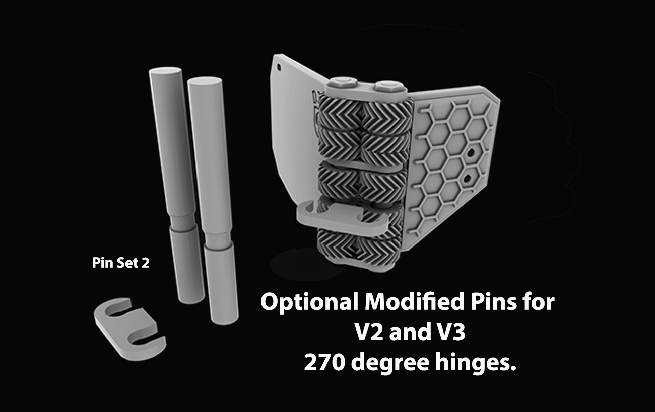 Upgraded pins option V2 & V3 270 Degree Geared Hinges. by Diablo ...