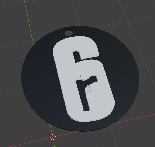 R6 badge/keychain by Khaled Murrar | Download free STL model ...