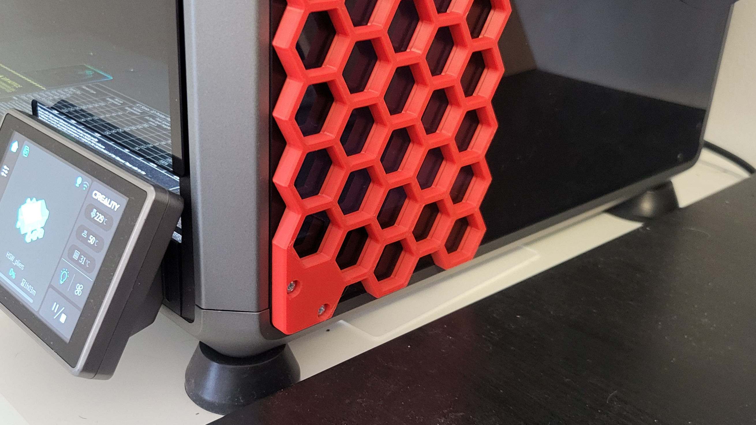 HSW - Honeycomb storage wall for the Creality K1, K1C and K1 SE ...