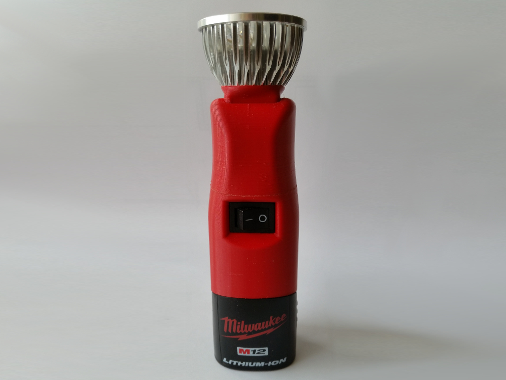 Milwaukee M12 flashlight with adjustable head by ksuszka | Download ...