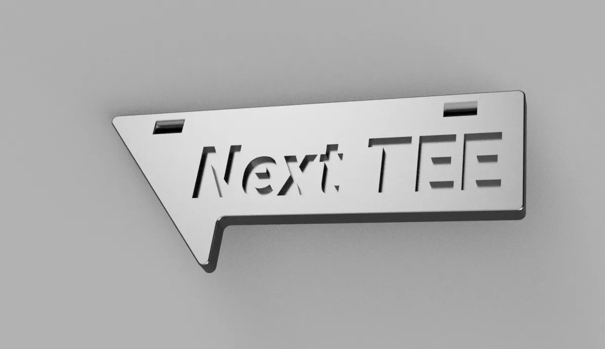 Next TEE sign / arrow for discgolf basket by Dantak | Download free STL ...